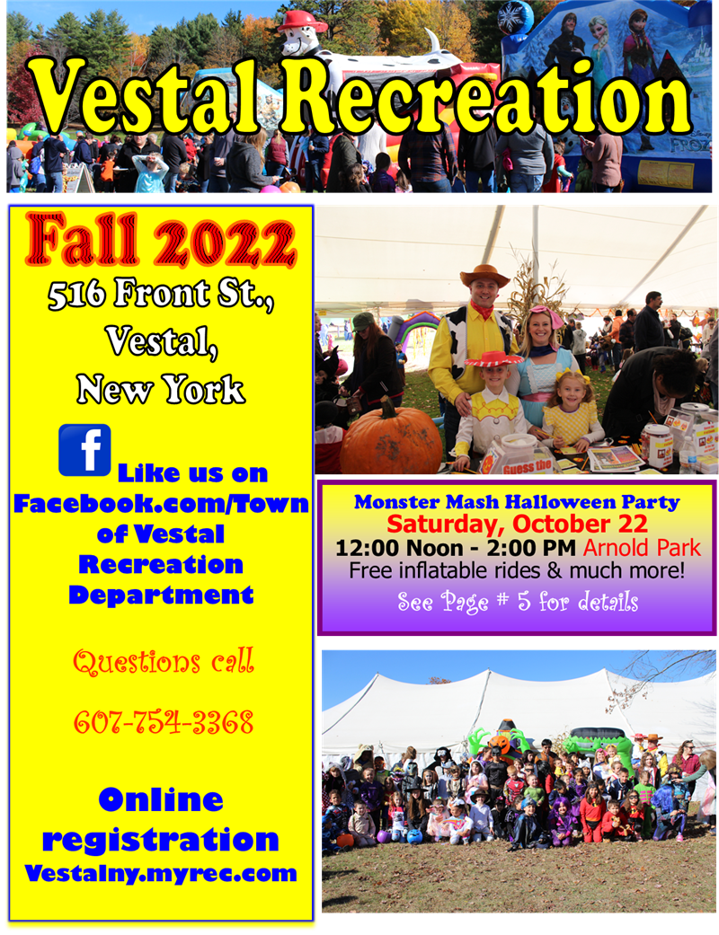 Vestal Recreation Department: Online Registration by MyRec.com ...